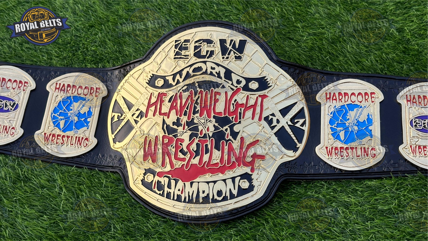 ECW World Heavyweight Wrestling Championship Title Zinc Plated Belt ...