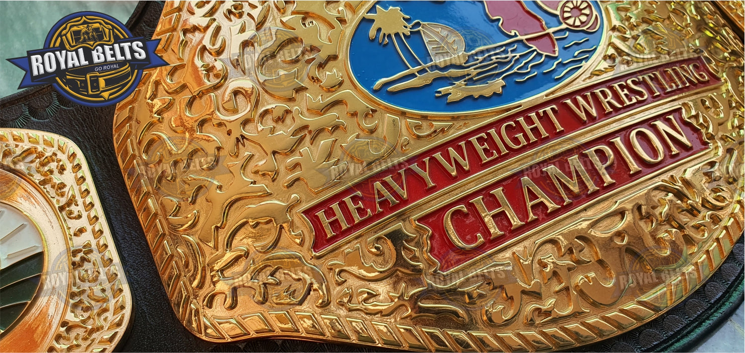 Florida Unified Custom Heavyweight Wrestling Championship Title Belt H ...