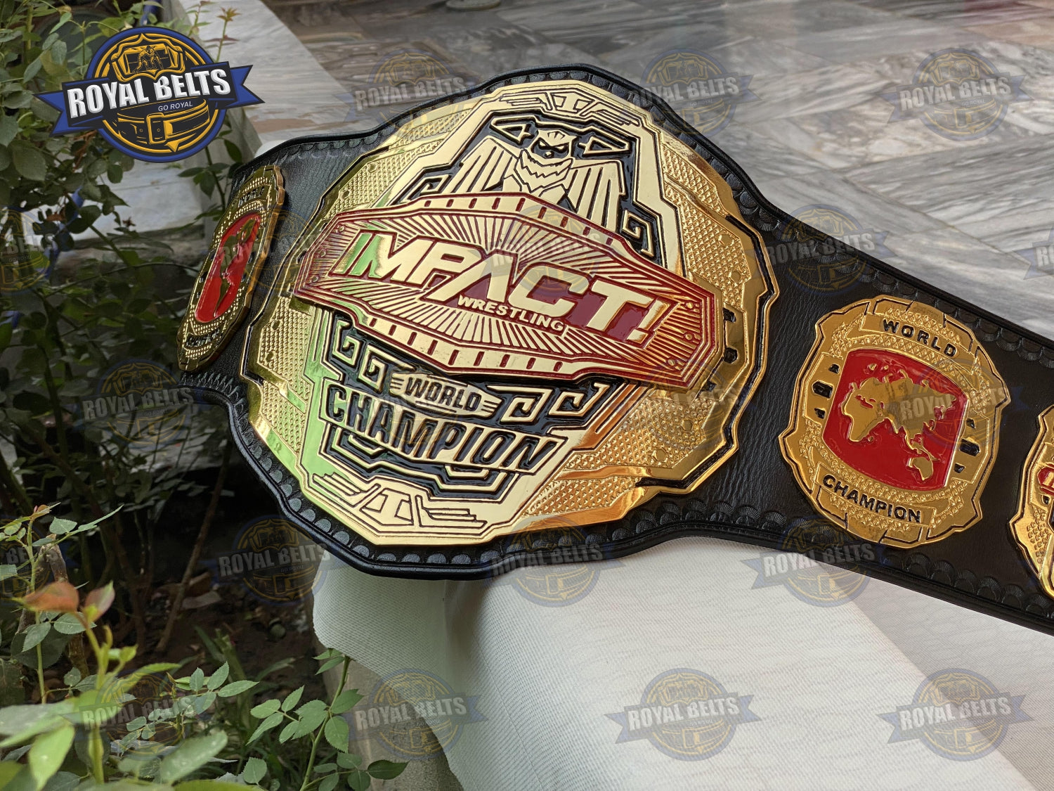 NEW TNA Impact World Wrestling Championship Title Belt Stacked Plated ...