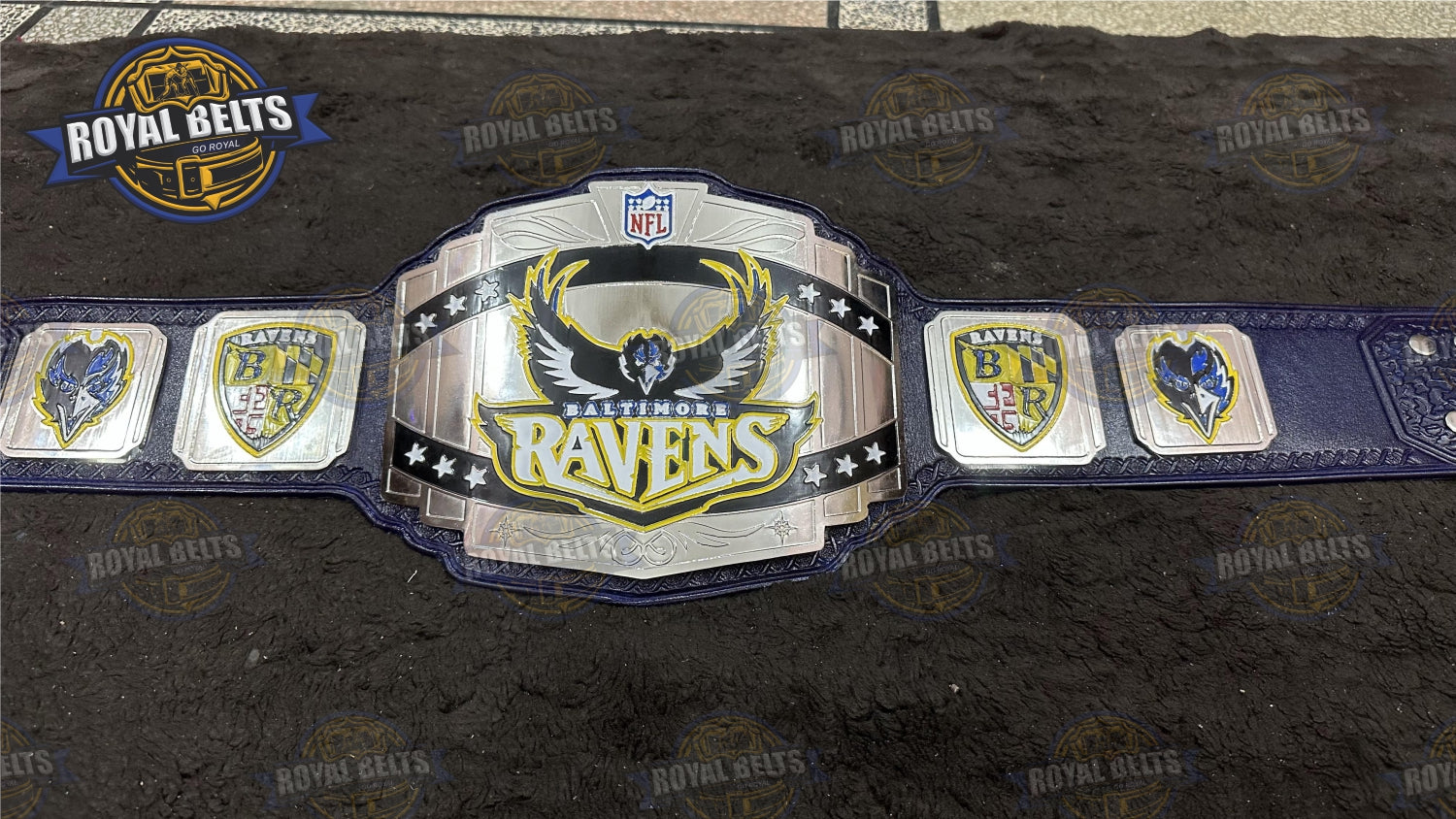 NFL BALTIMORE RAVENS Championship Title Belt Brass Plated | Royal Belts ...