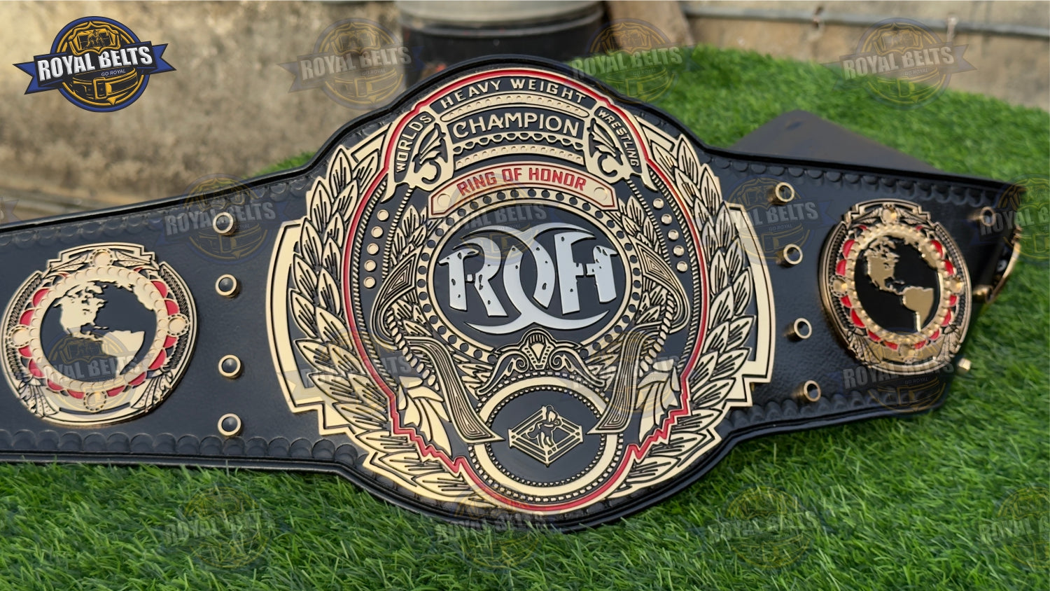 Ring of Honor (ROH) World Heavyweight Championship Title Belt HD CNC ...