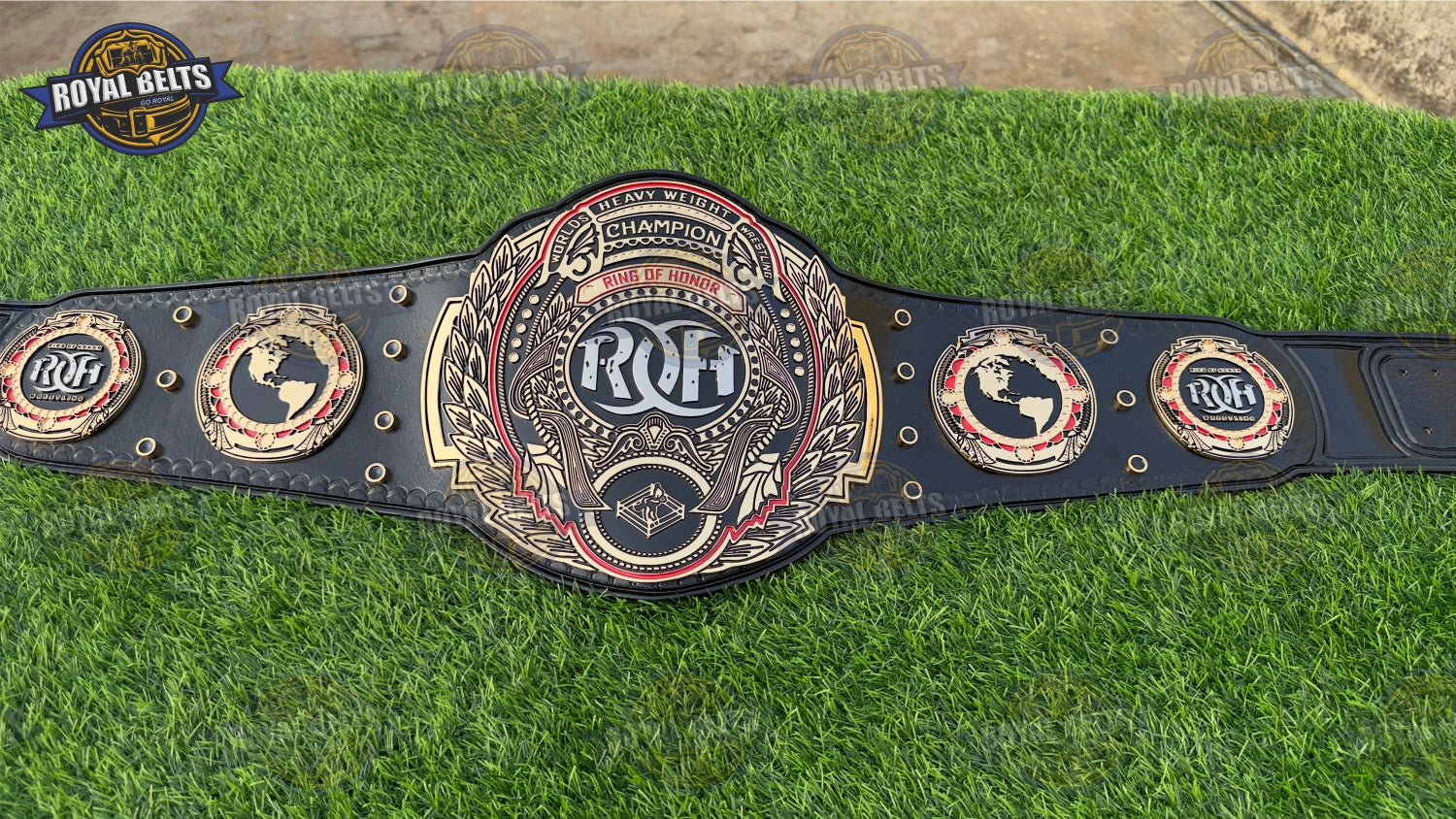 Ring of Honor (ROH) World Heavyweight Championship Title Belt HD CNC ...